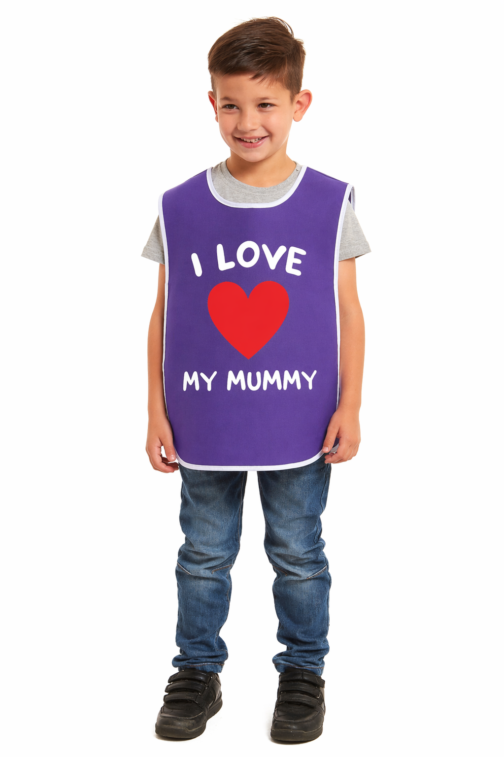 Kids Unisex I Love My Mummy Print Tabard– Manchester Hosiery LTD